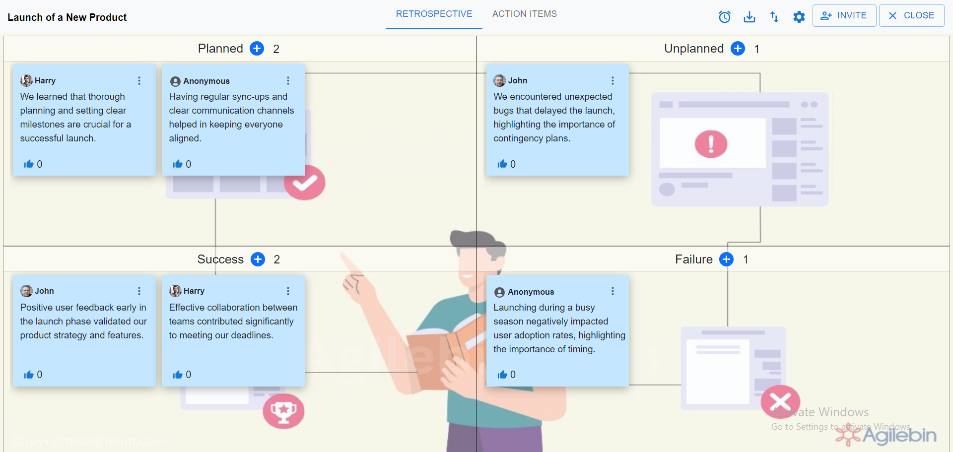 Lesson Learned Retrospective | Agilebin