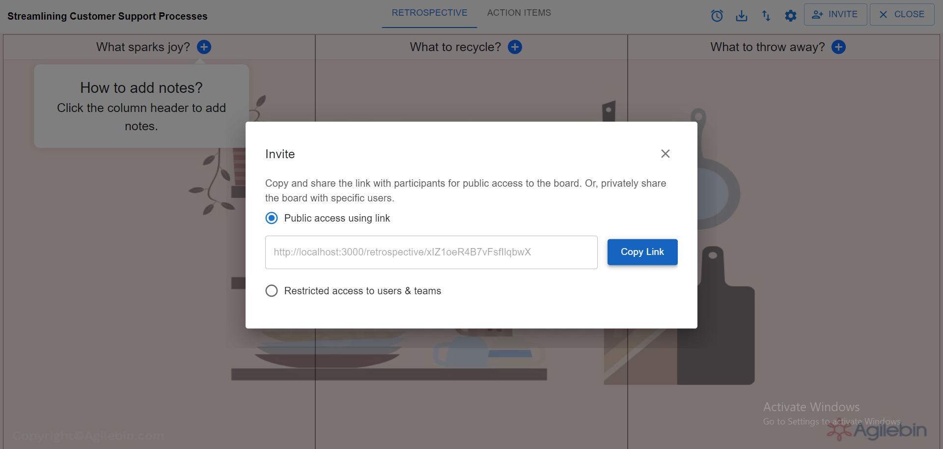 Marie Kondo Retrospective | Agilebin